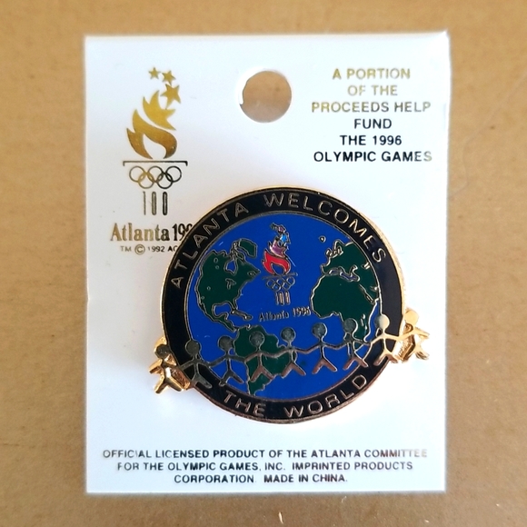 Jewelry | Atlanta 1996 World Olympics Pin New | Poshmark